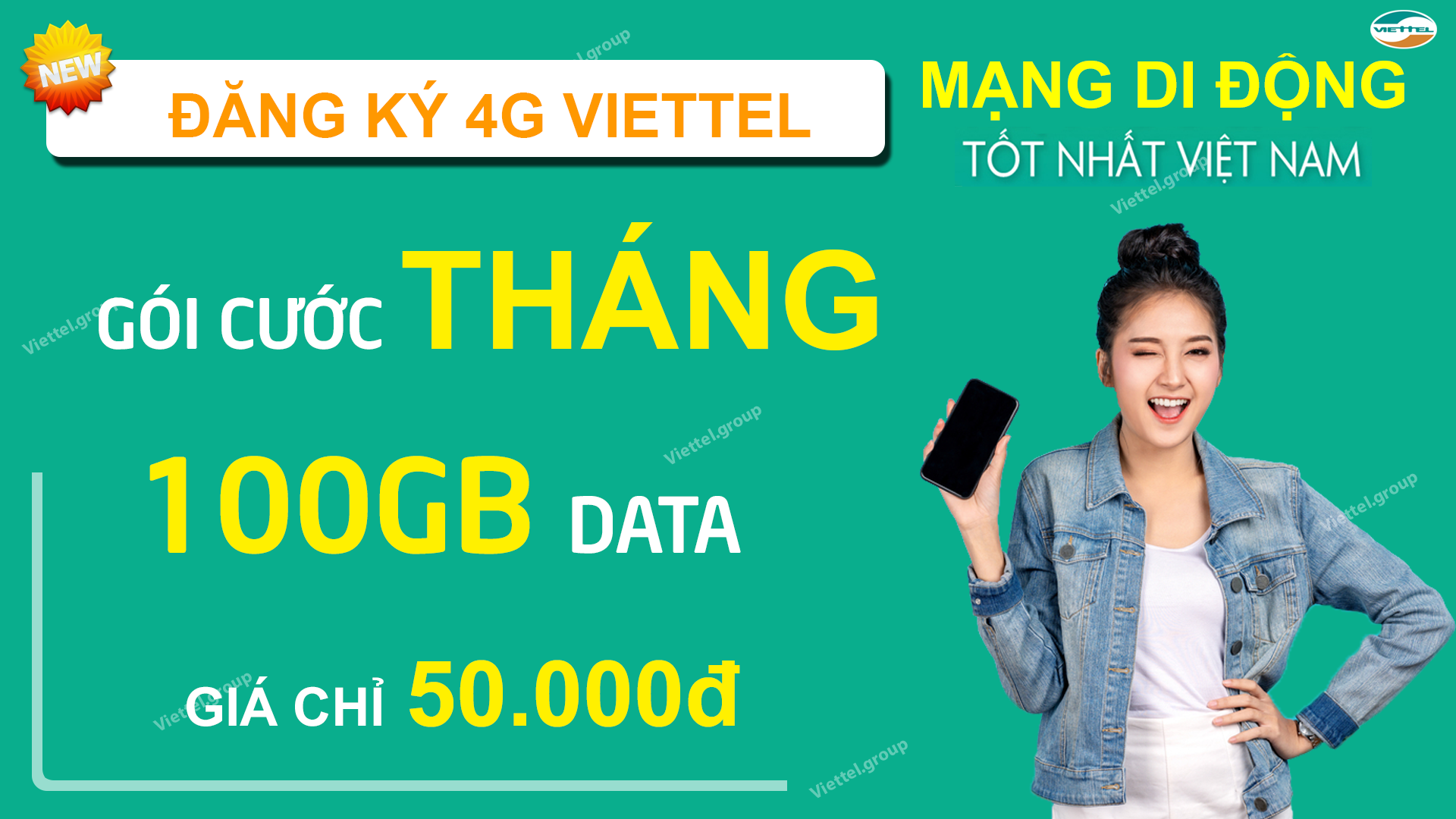 Cách Đăng Ký 4G Viettel 50K 1 Tháng 100Gb Mới Nhất Năm 2022